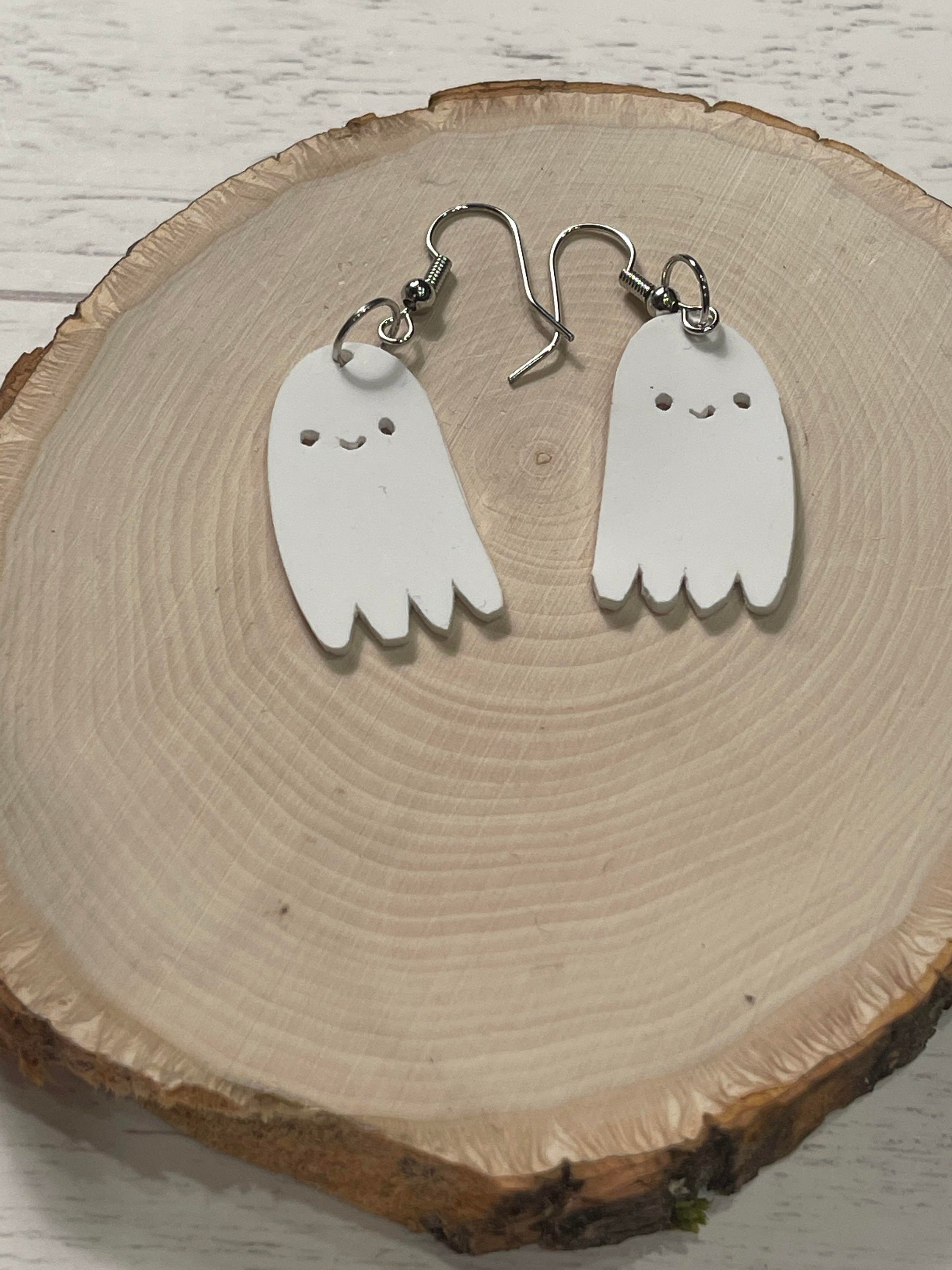 Cute Ghost Earrings - Etsy