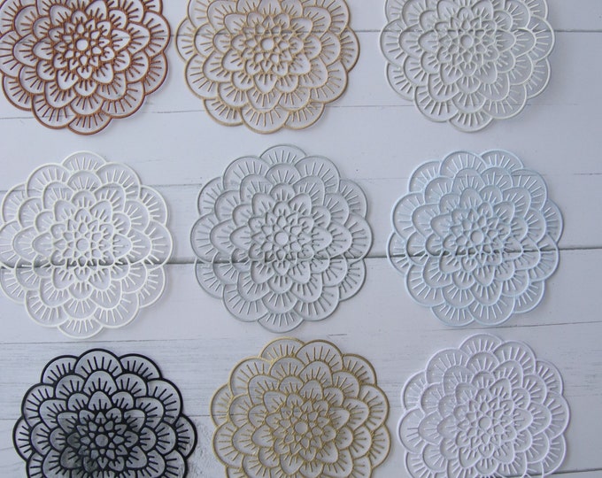 Doily #18 | Die Cuts | 4 Pcs | Card Making | Journaling - Etsy