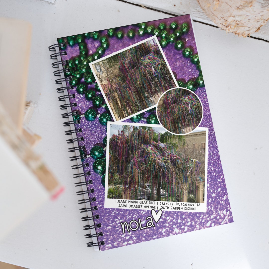 NOLA Tulane Mardi Gras Tree | Mardi Gras Beads - Etsy