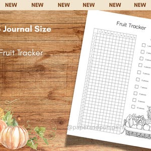 Printable Fruit Tracker: A5 Journal Page (digital Download) - Etsy