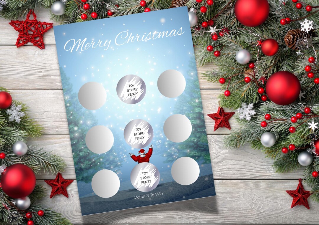 Handmade Christmas Scratch Card for Kids: Surprise Gift Reveal - Etsy