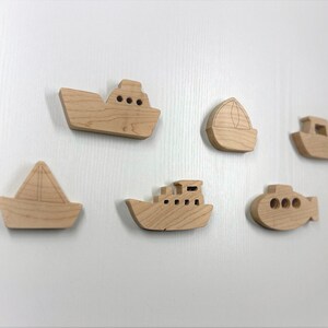 Boat Ship Themed Solid Oak Wall Hooks, 6 Coat Hooks, Wood Ships, Solid ...