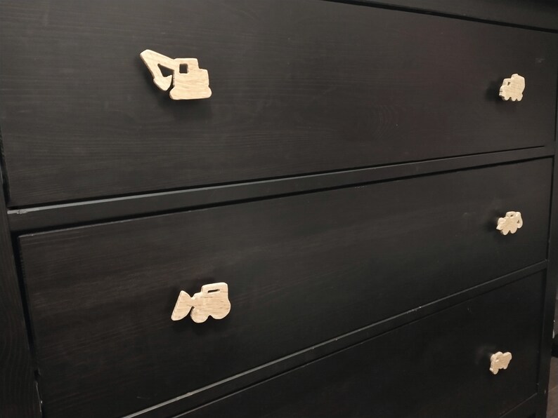 Wood Construction Truck Drawer Knobs Cabinet Handles Vanity - Etsy