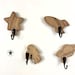 Space Themed Wall Hooks, 5 Coat Hooks, Solid Wood Hallway Hooks, Planet ...