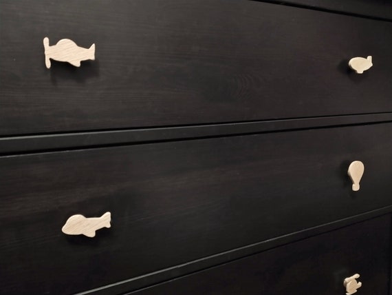 Wood Airplane Jet Hot Air Balloon Themed Drawer Knobs Cabinet - Etsy