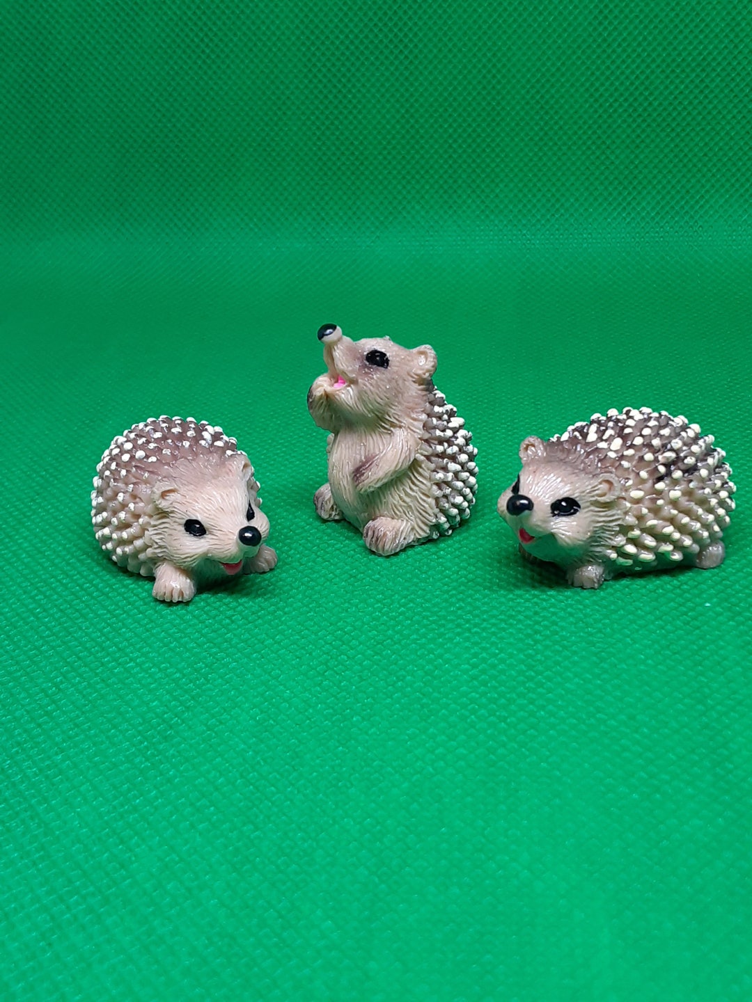 3pc Miniature Garden Hedgehogs - Etsy