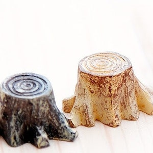 2pc Mini Tree Stumps - Etsy