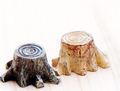 2pc Mini Tree Stumps - Etsy