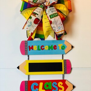 Teacher Door Hanger,back to School, Welcome to My Classroom, School ...
