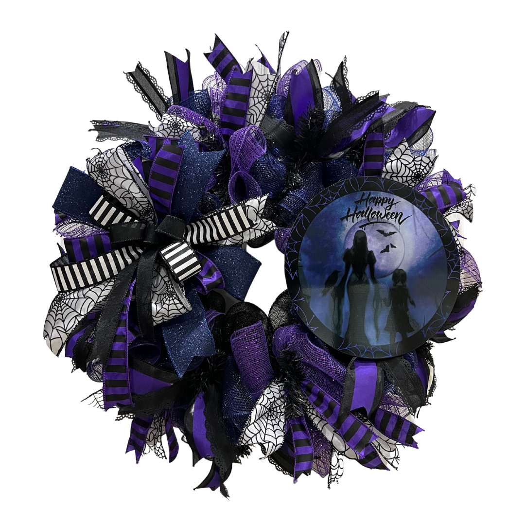 Goth Girl Halloween,goth Girl Wreath,october Wreath,halloween Door ...