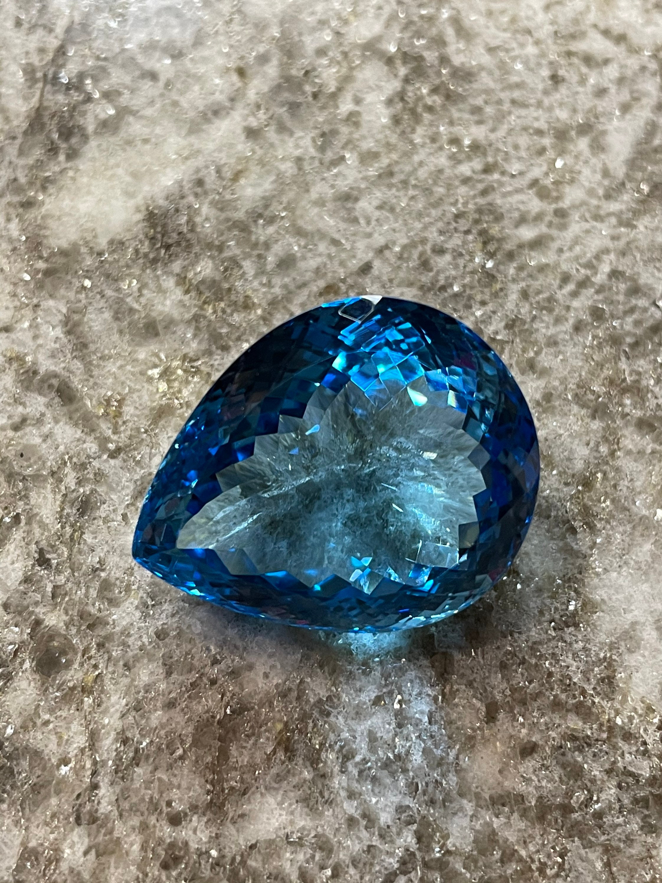 Natural Blue Topaz Faceted 61.66 Cts AAA Quality - Etsy