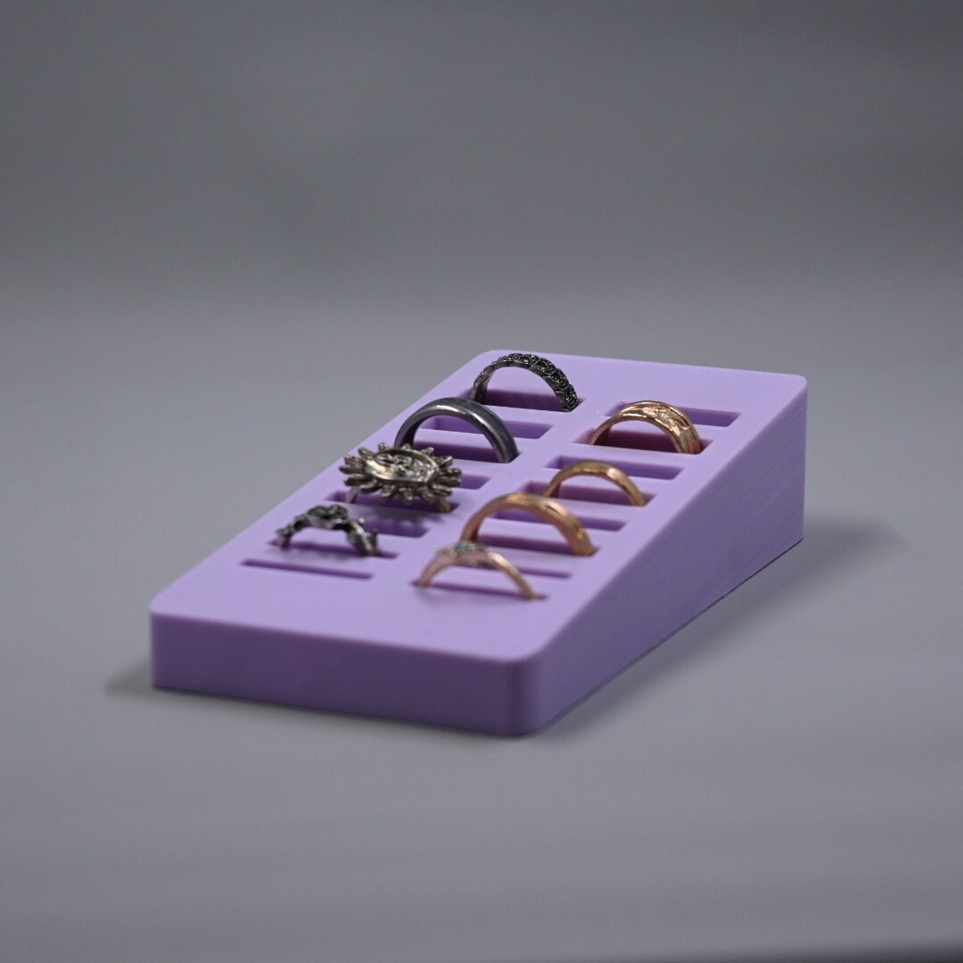 RING HOLDER Medium Ring Display Modern 3D Printed Jewelry Display Ring ...