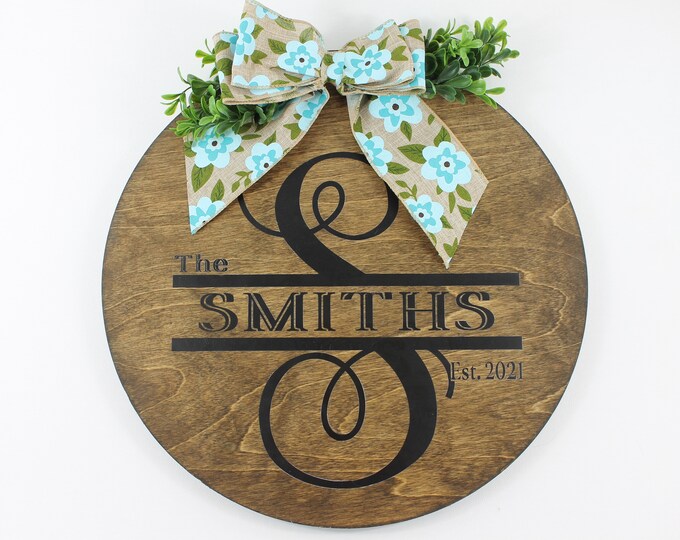 Round Custom Name Sign - Etsy