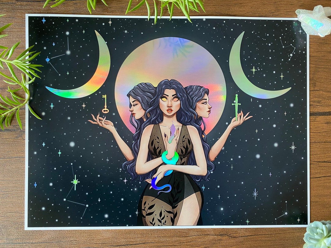 Starlight Hecate Holographic Foil Print- 12x16 - Etsy