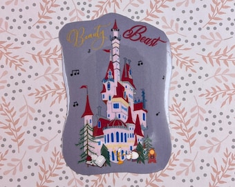 Belle Sticker, Beauty and the Beast Sticker, Belle Reading Sticker ...