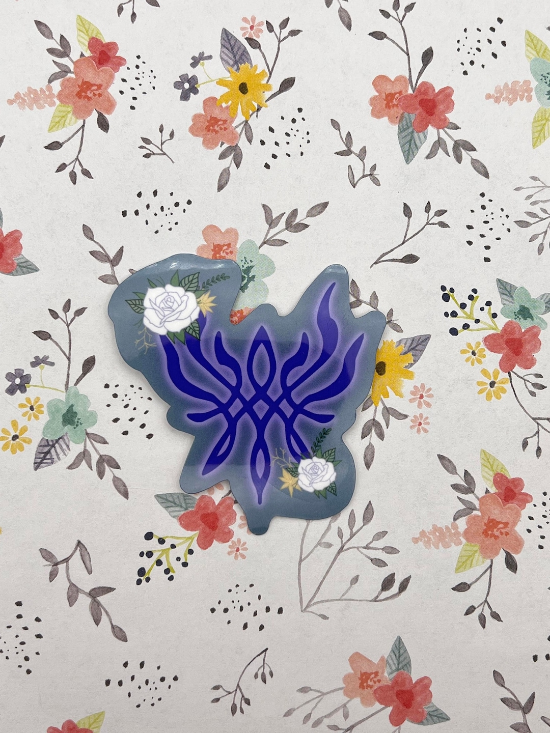 Crest of Flames Sticker - Etsy