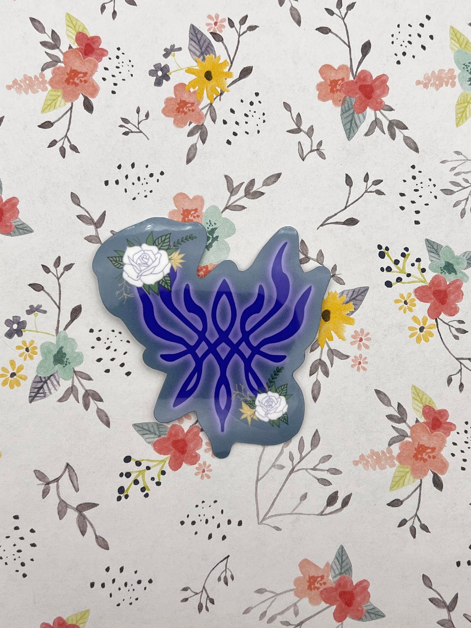 Crest of Flames Sticker - Etsy