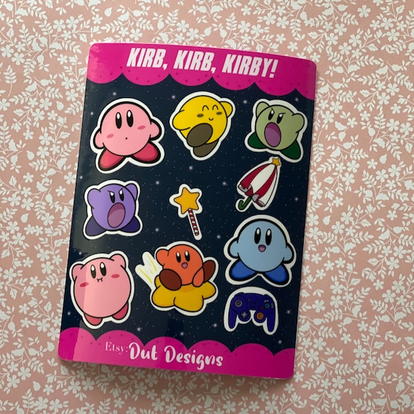 Kirby Sticker - Etsy