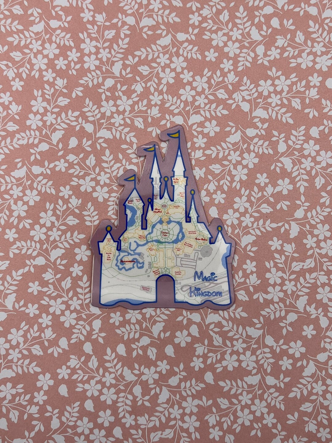 Magic Kingdom Map Inspired Sticker I Map Edition - Etsy UK