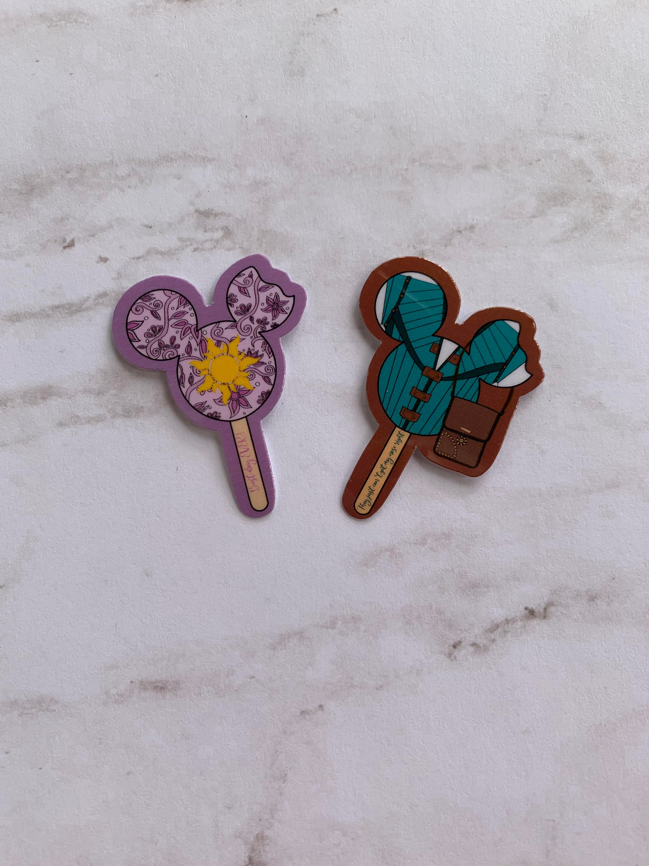 Tangled Set Mickey Ice Cream Bar Stickers - Etsy