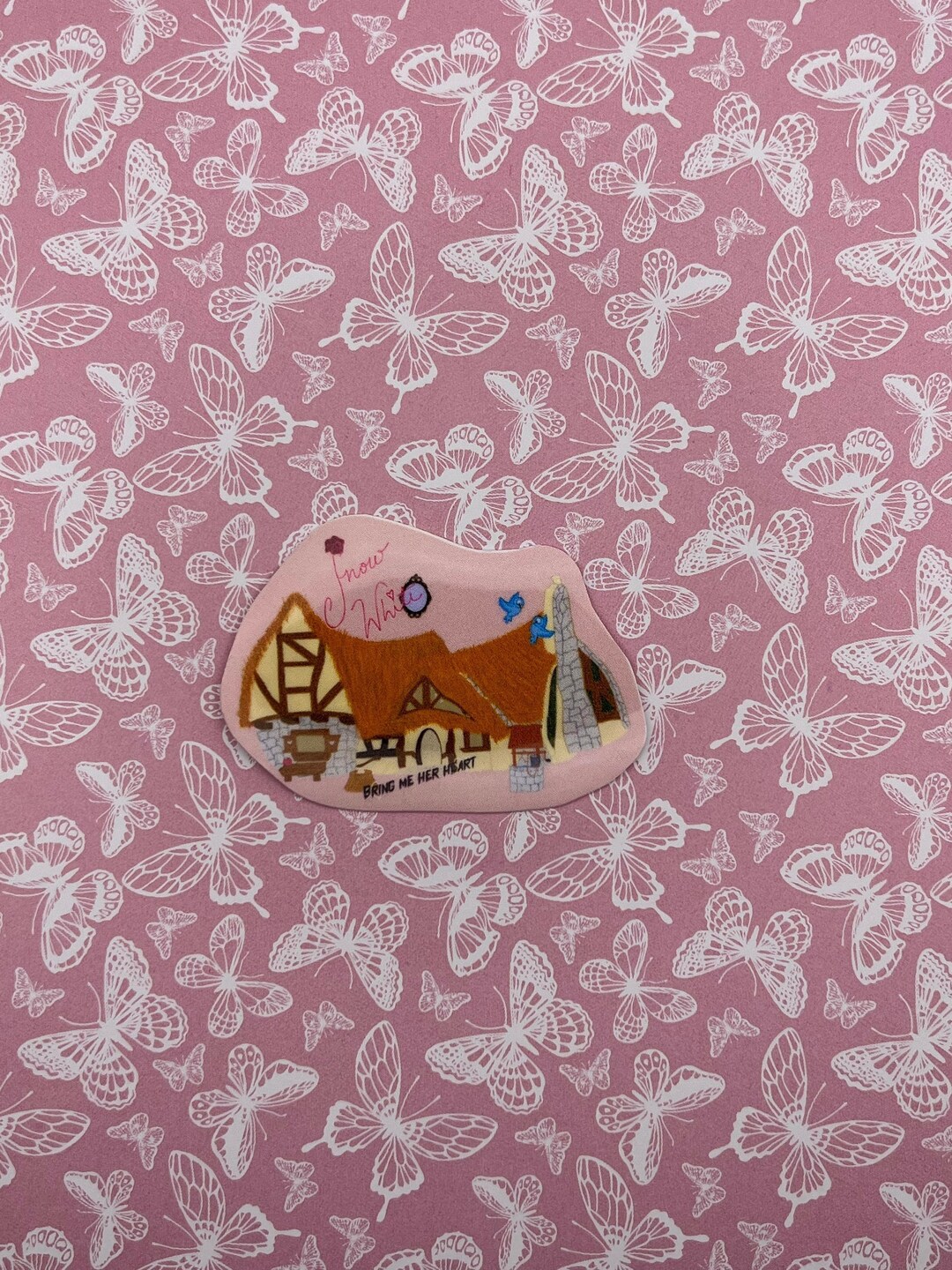 Snow White Cottage Sticker - Etsy