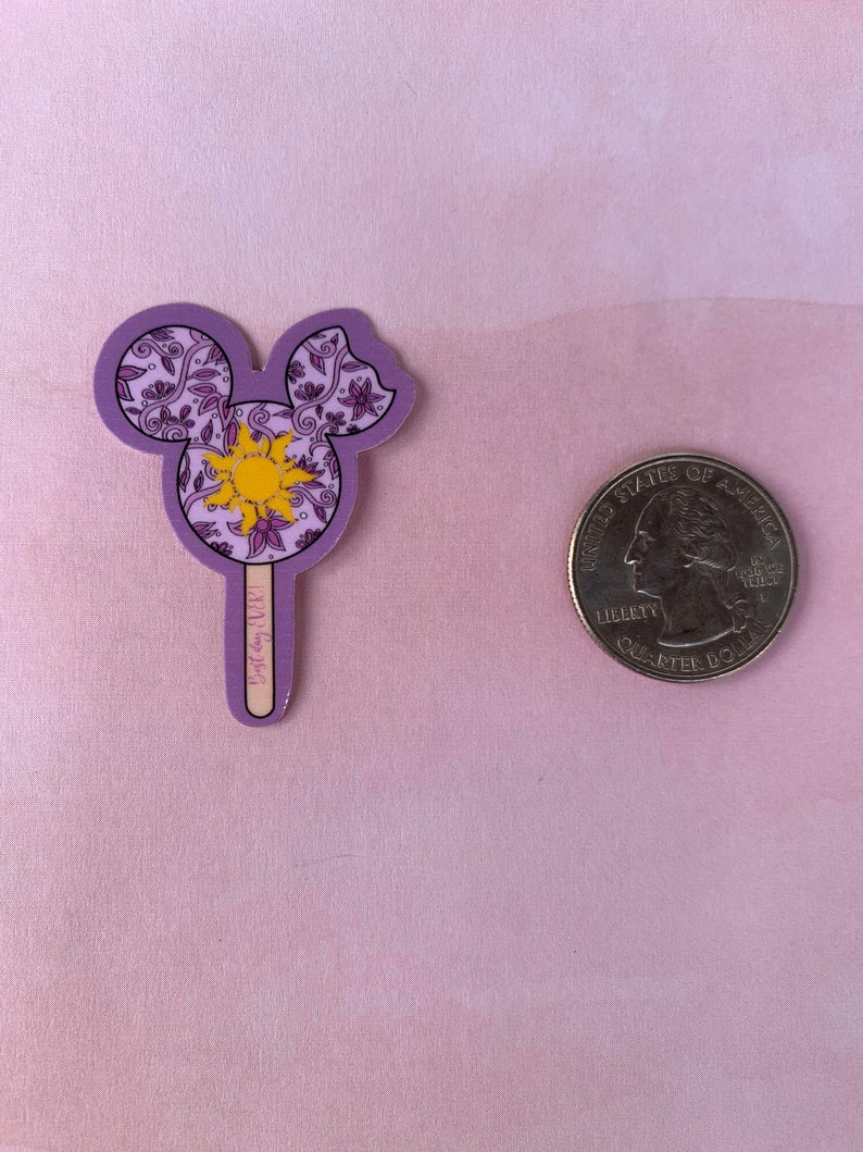 Tangled Set Mickey Ice Cream Bar Stickers - Etsy