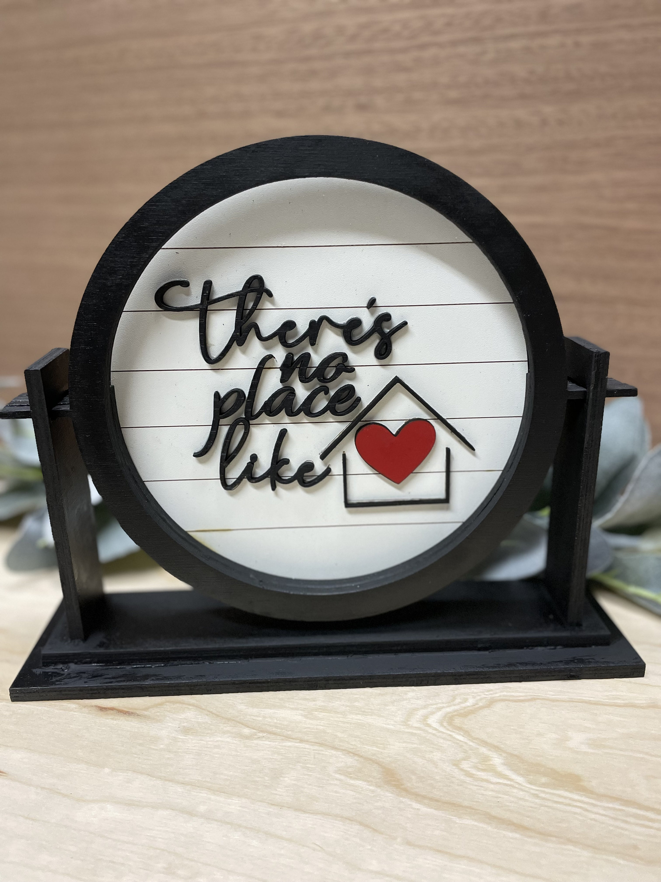 Round Tabletop Sign interchangeable Tabletop Sign Personalized Decor ...