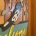 Robin Front Door Decor | Welcome Door Hanger | 3D Lettering | Round ...