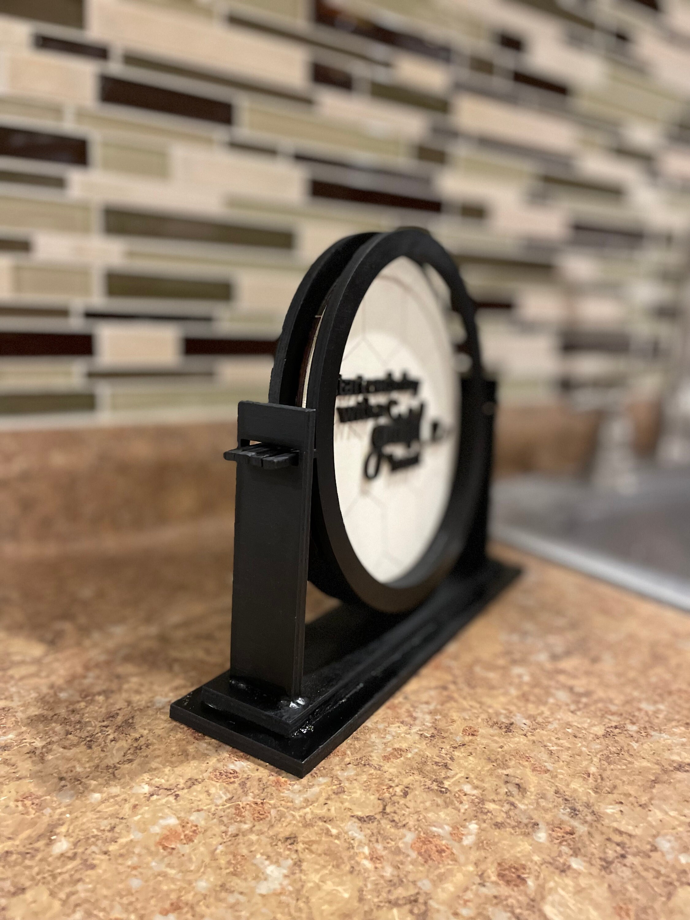 Round Tabletop Sign interchangeable Tabletop Sign - Etsy