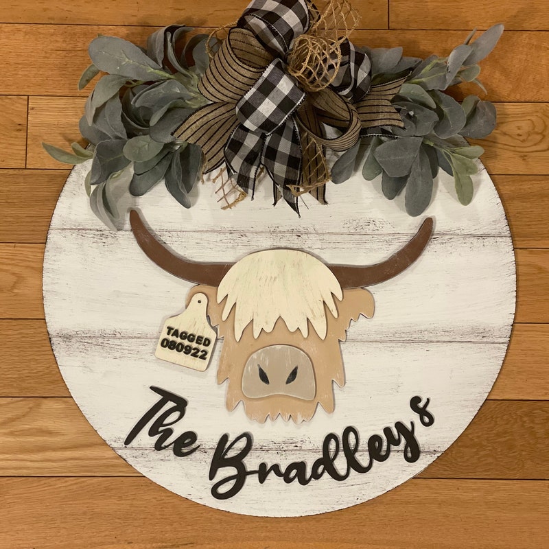 Cow Sign - Etsy