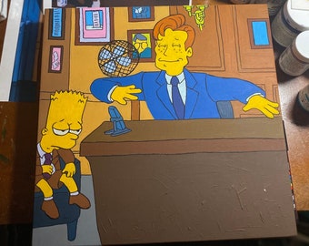 Custom Simpson's Painting: 8x8 Season 1-11 Scene - Etsy