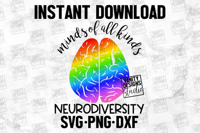 Minds of All Kinds, Neurodiversity, Neurodivergent, Awareness, Cricut ...