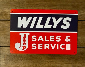 Willys Service Sign - Etsy