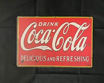 Coca Cola Vintage Sign | Etsy