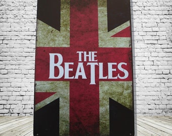 The Beatles Tin Sign - Etsy