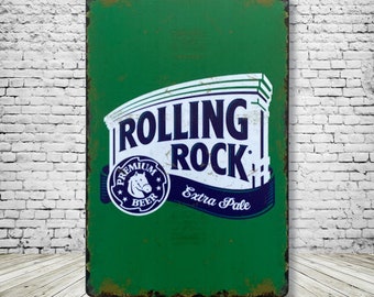 Rolling Rock Sign - Etsy