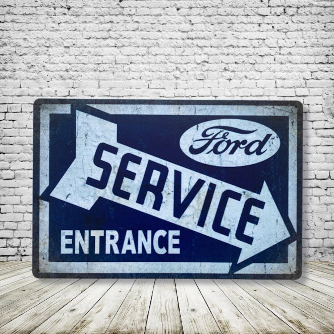Ford Service Entrance Vintage Style Antique Collectible Tin - Etsy