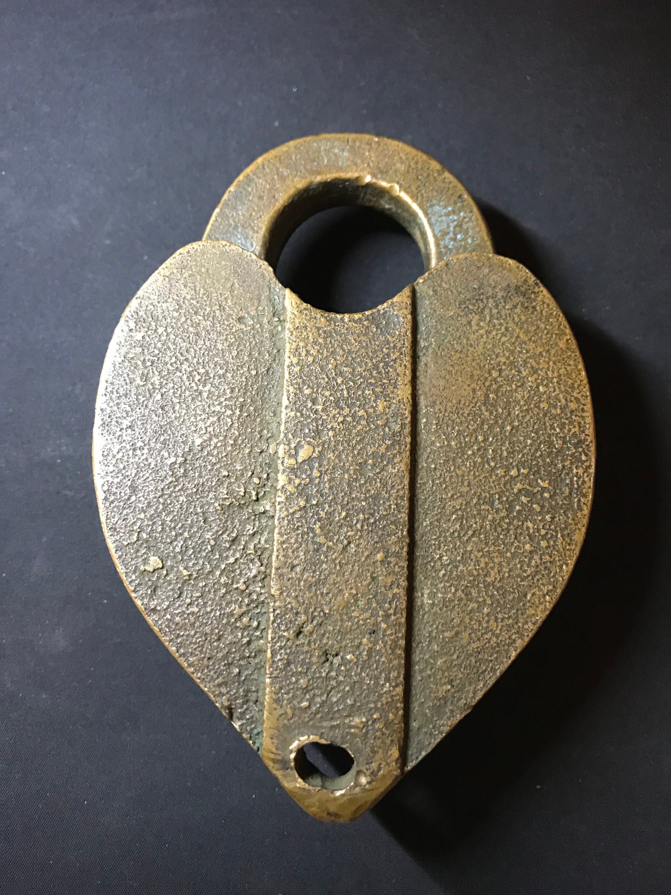J. H. W. Climax Co Newark Brass Lock With Key - Etsy
