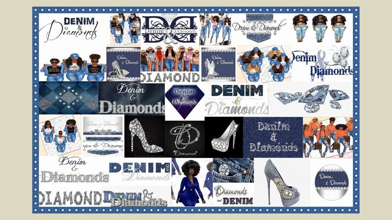 Demim and Diamonds - Etsy