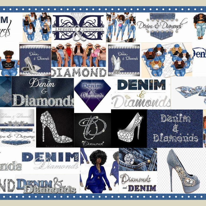 Denim and Diamond - Etsy