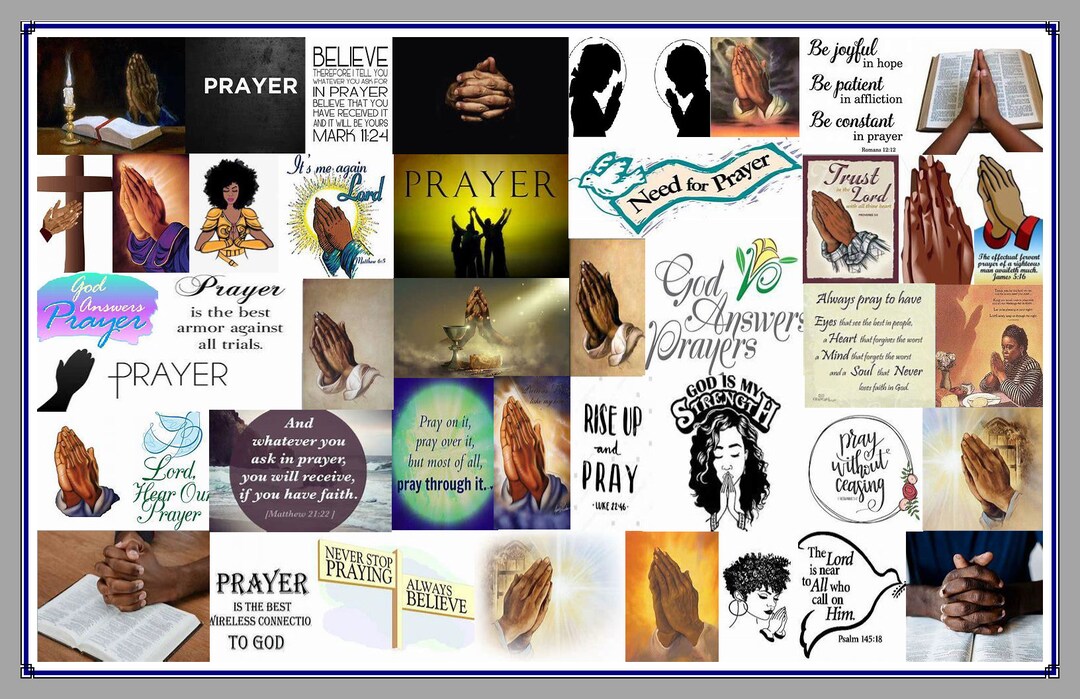 Praying Hands Art Print: Christian Wall Decor (11x17 Digital Print ...