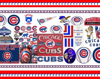 Chicago Cubs Tumbler Wraps Png - Etsy