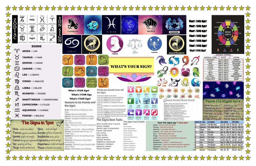What's Your Sign - Etsy