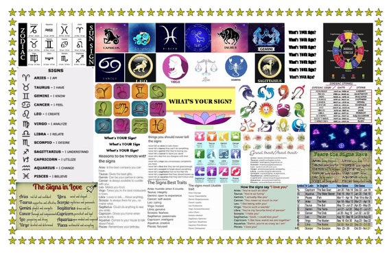 What's Your Sign | Etsy