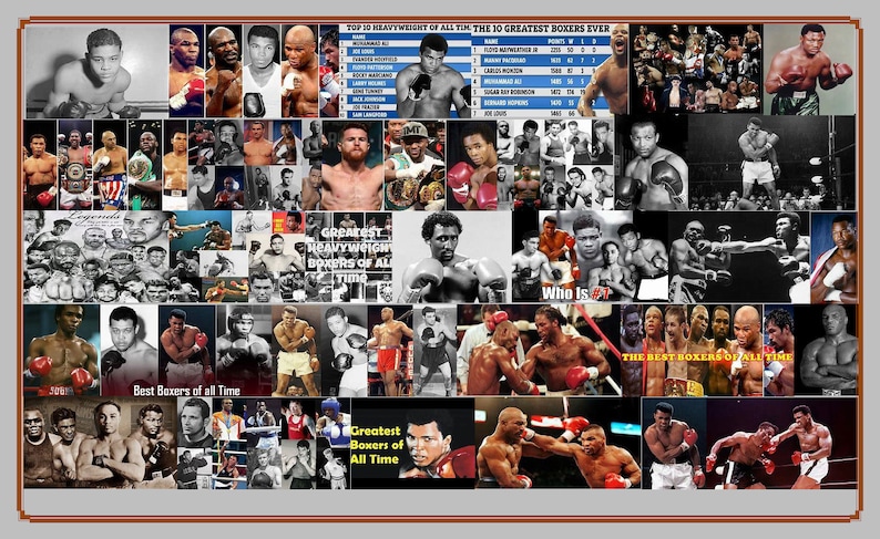 Greatest Boxers of All Time - Etsy