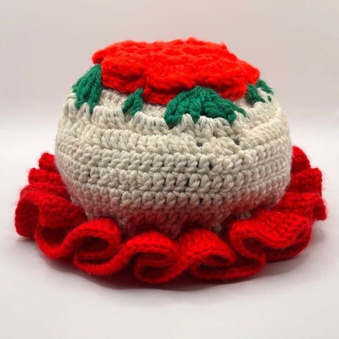 Rosita Bucket Hat Crochet Rose Bucket Hat - Etsy