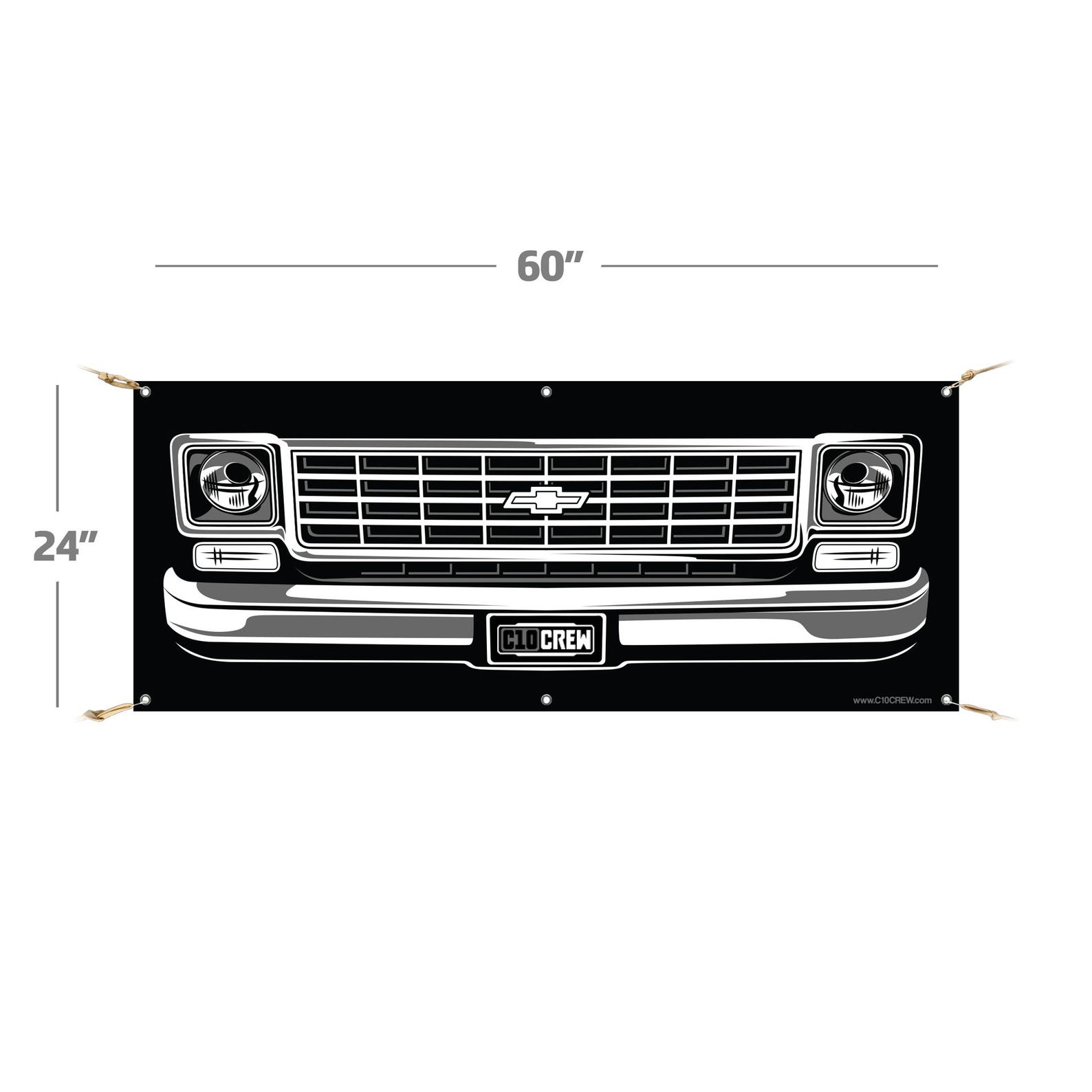 1975-1976 C10 Truck – STRONG Quality Banner – Chevrolet Sign Silverado ...
