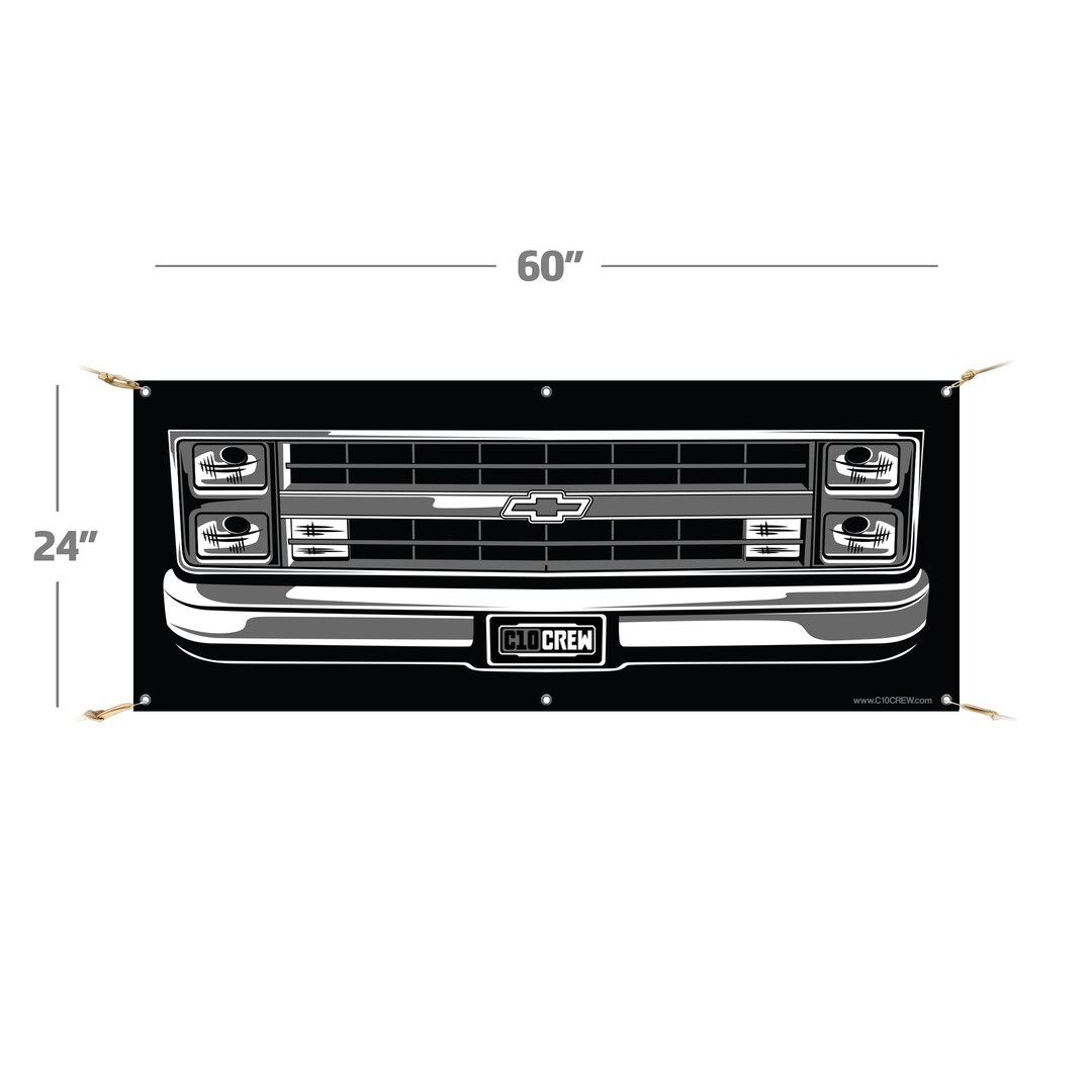 1985-1987 C10 Truck – STRONG Quality Banner – Chevrolet Sign Silverado ...