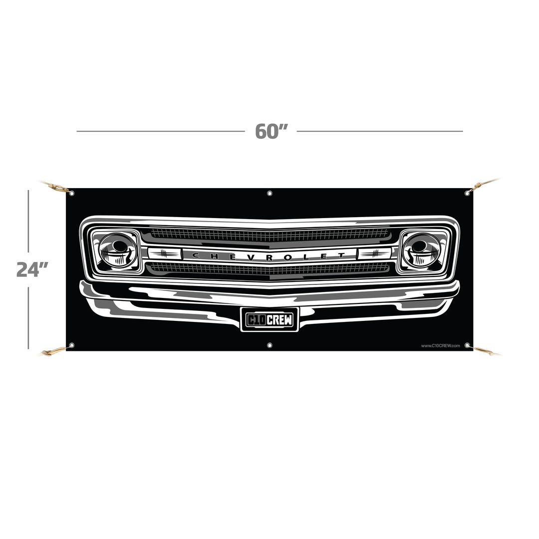 1969-1970 C10 Truck – STRONG Quality Banner – Chevrolet Sign Silverado ...