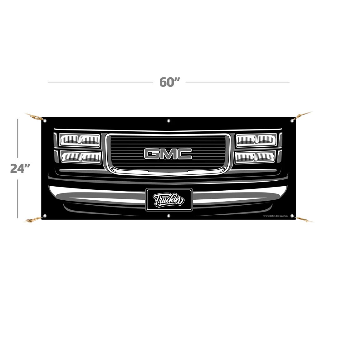 1994-1998 GMC OBS Truck – STRONG Quality Banner – Chevrolet Sign C10 ...